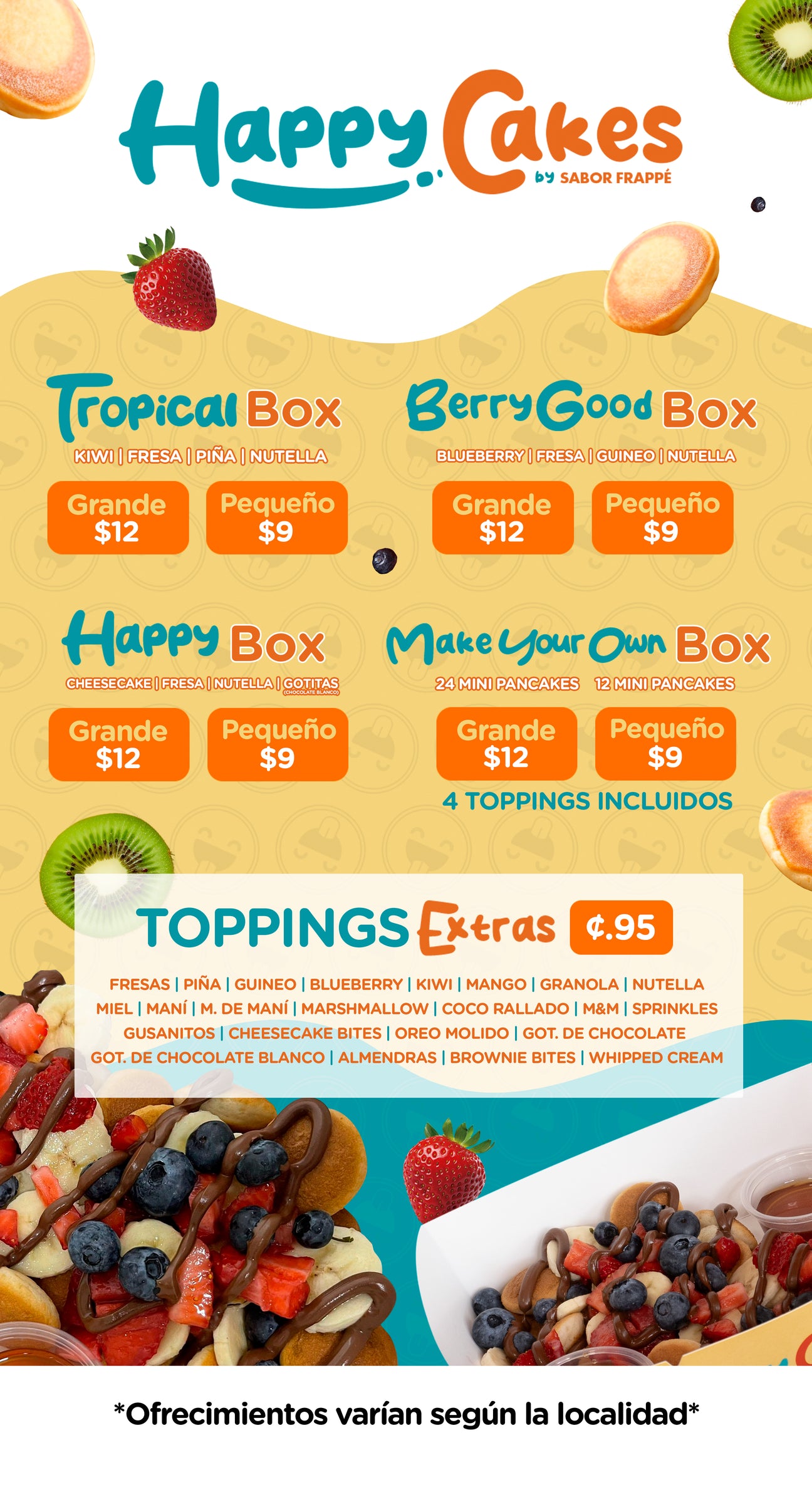 Menú – Sabor Frappé